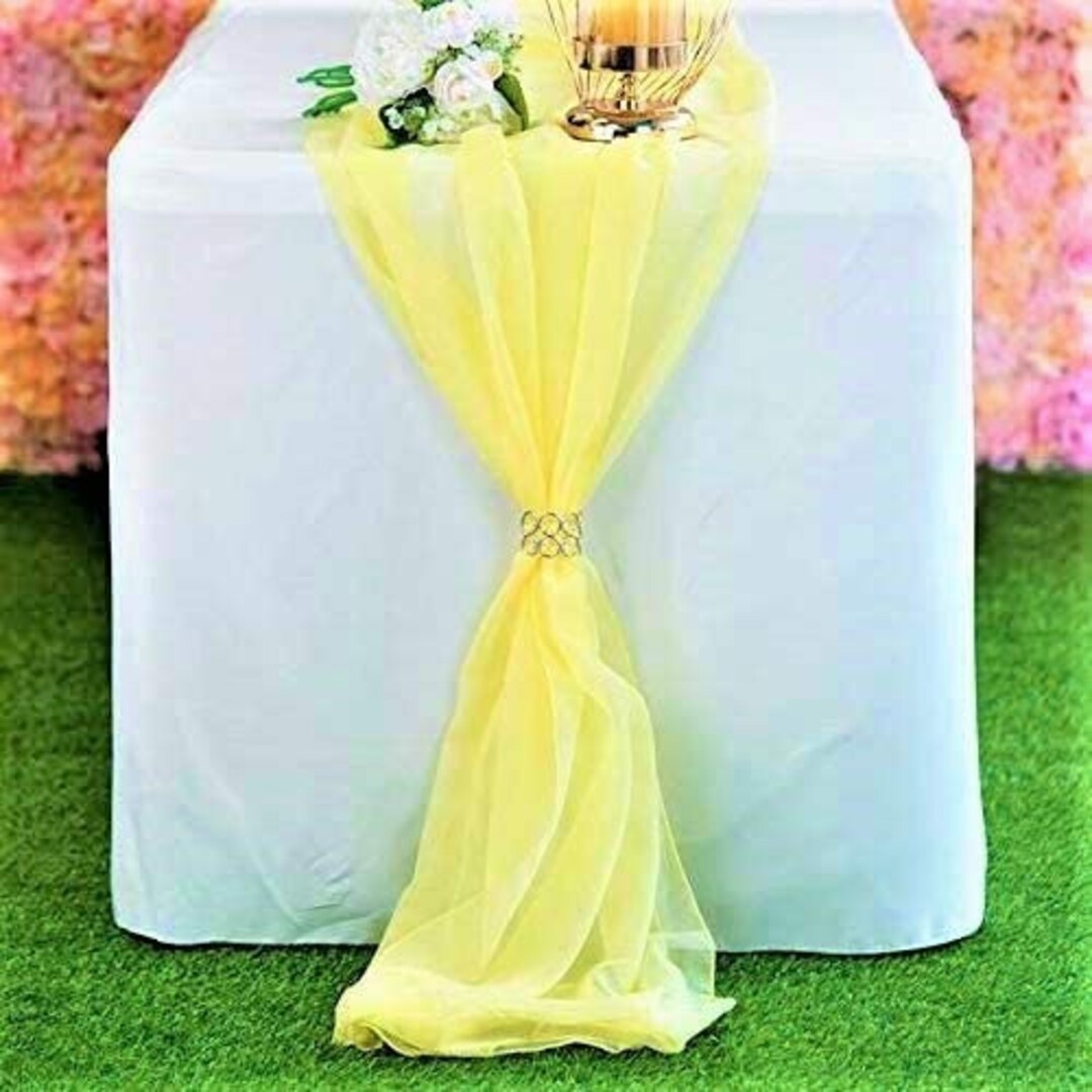 Chiffon Table Runner Extra Long, Wedding Runners, Holiday Table Runners ...
