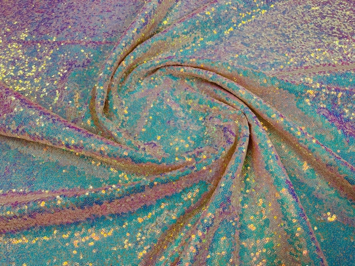 Iridescent Mermaid Fish Scales-mini Glitz Sequins Embroider on - Etsy