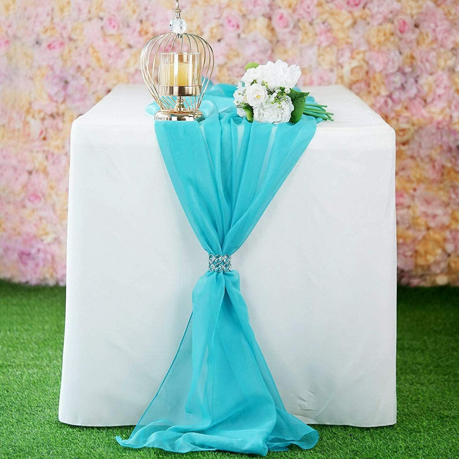 Chiffon Table Runner Extra Long, Wedding Runners, Holiday Table Runners ...