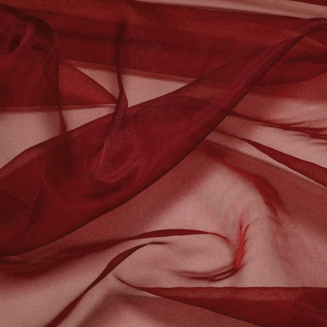 Polyester Soft Light Weight, Sheer, See Through Crystal Organza Fabric ...