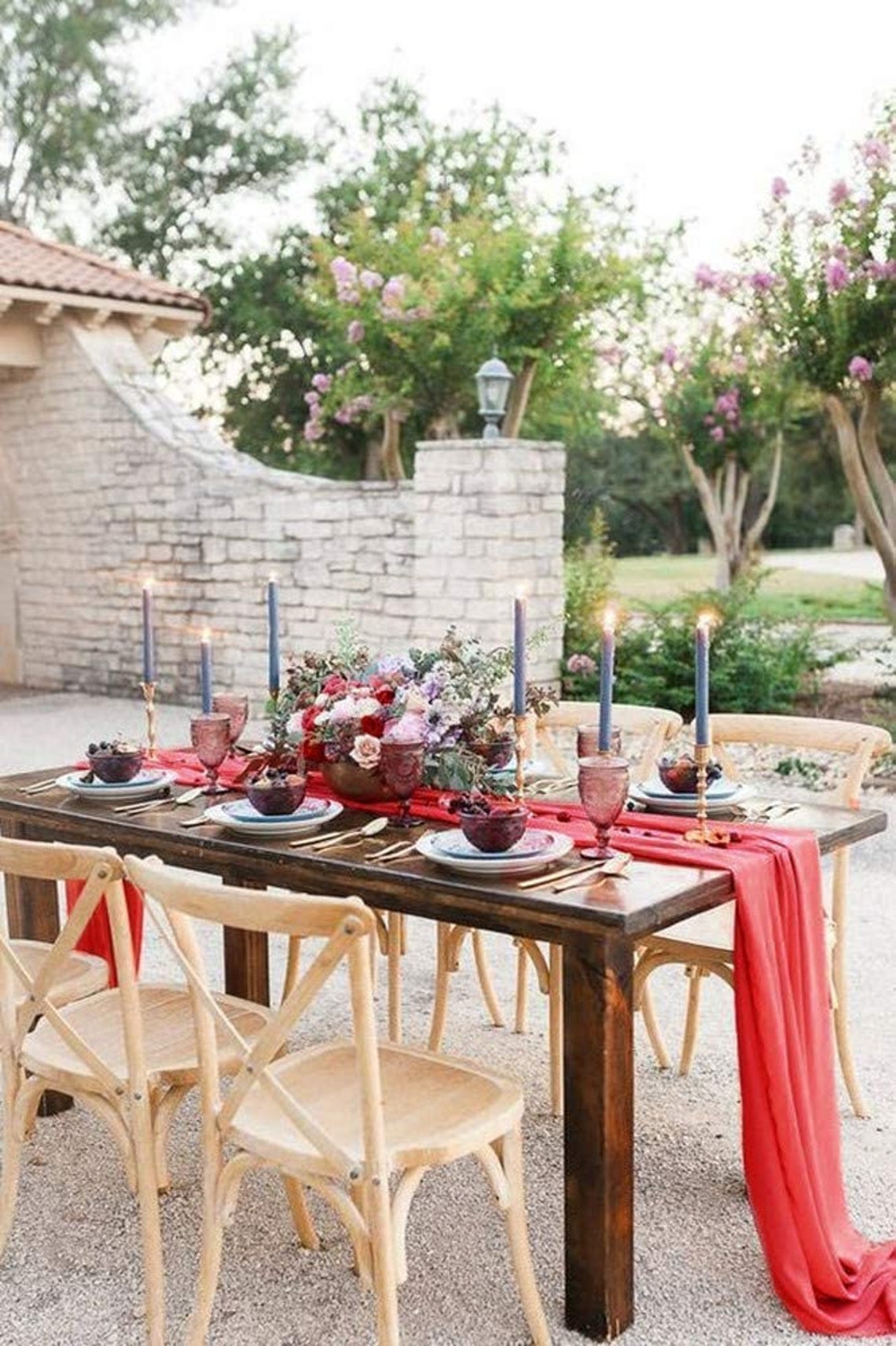 Chiffon Table Runner Extra Long, Wedding Runners, Holiday Table Runners ...