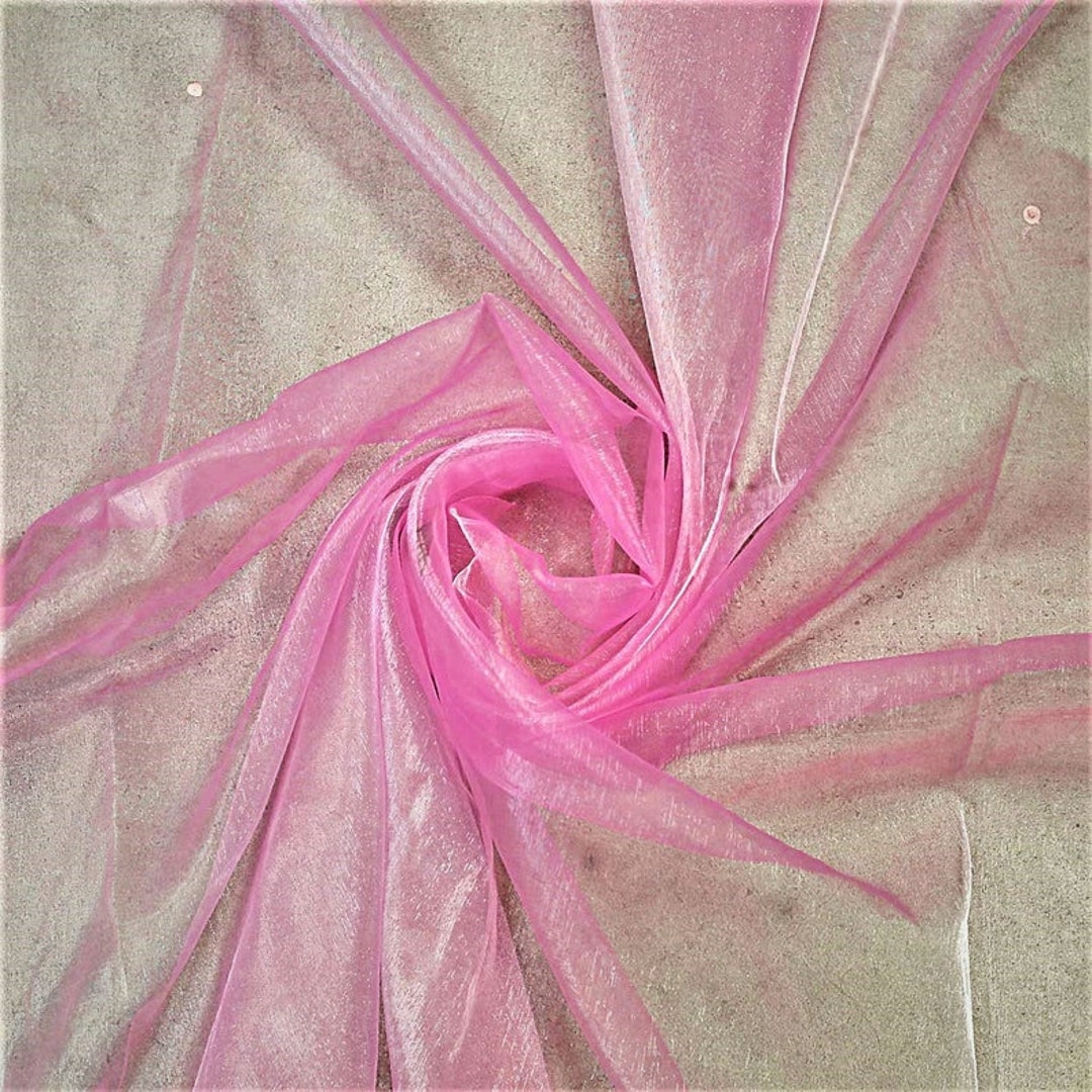 Polyester Soft Light Weight, Sheer, See Through Crystal Organza Fabric ...