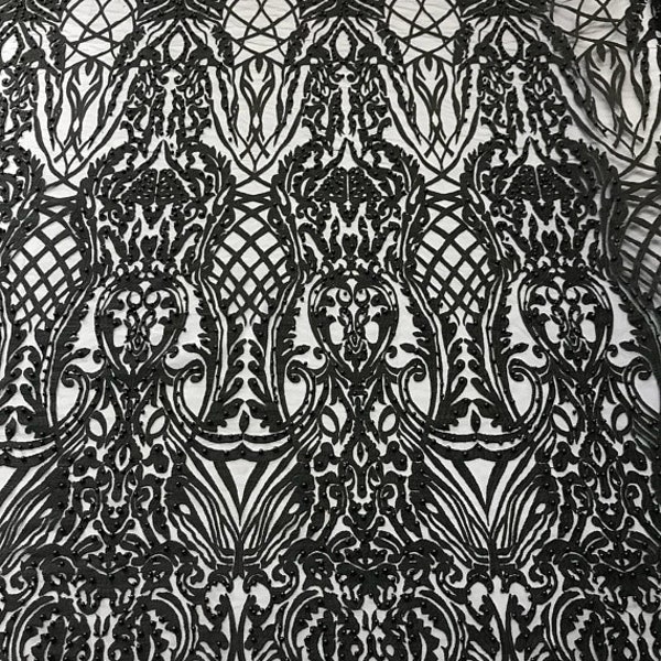 Black Damask - Etsy