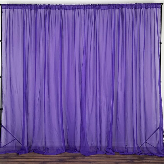 Sheer Voile Chiffon Fabric Draping Panels Use for Backdrop | Etsy