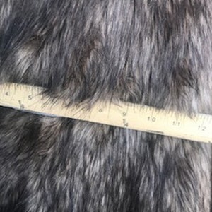 Husky 2 Tone Long Pile Shaggy Faux Fur Fabric by the Yard Can - Etsy