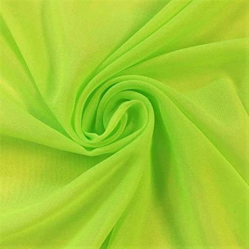 Polyester Soft Light Weight, Sheer, See Through Chiffon Fabric Sold by ...