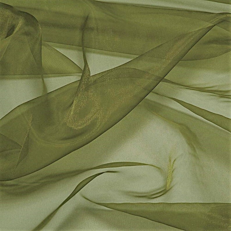 Polyester Soft Light Weight, Sheer, See Through Crystal Organza Fabric ...
