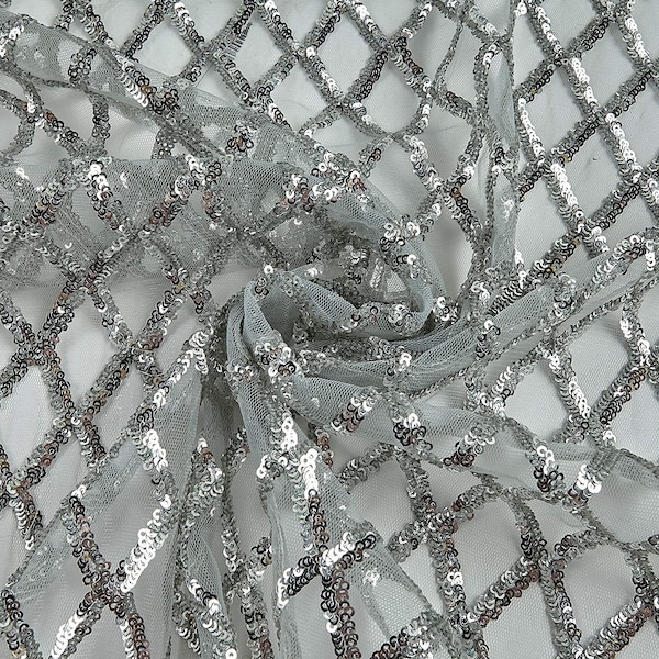 Silver Fabric - Etsy