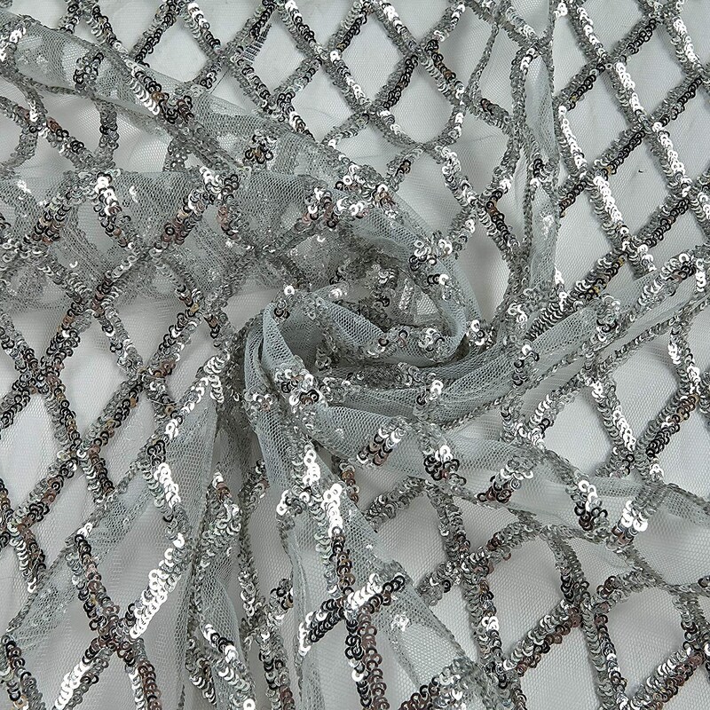 Silver Fabric - Etsy