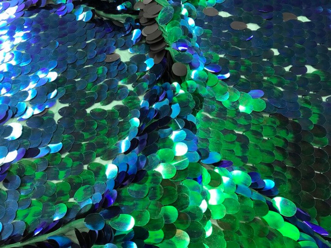 Holographic Big Drop Sequins Fabric by the Yard Used for -dress ...