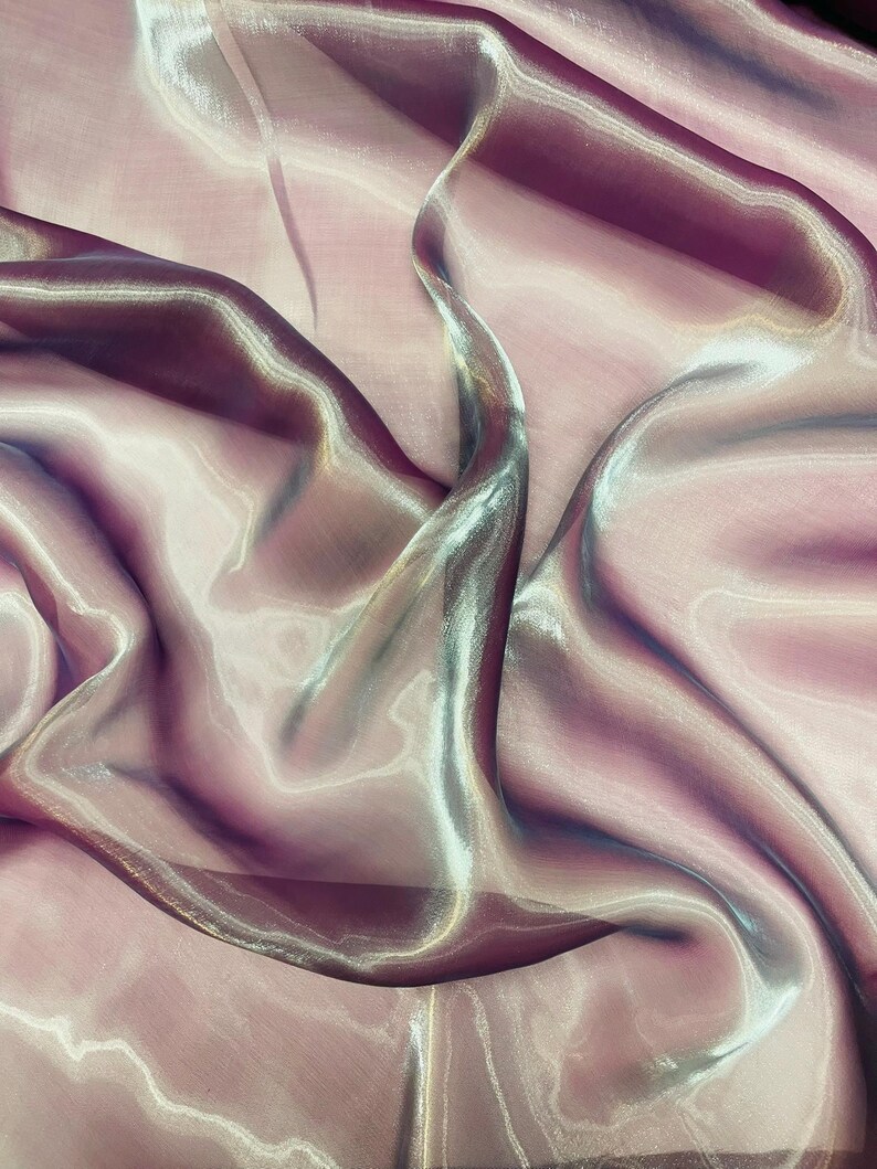 Electric Mauve Liquid Sheer Chiffon Fabric- Sold by the Yard. - Etsy