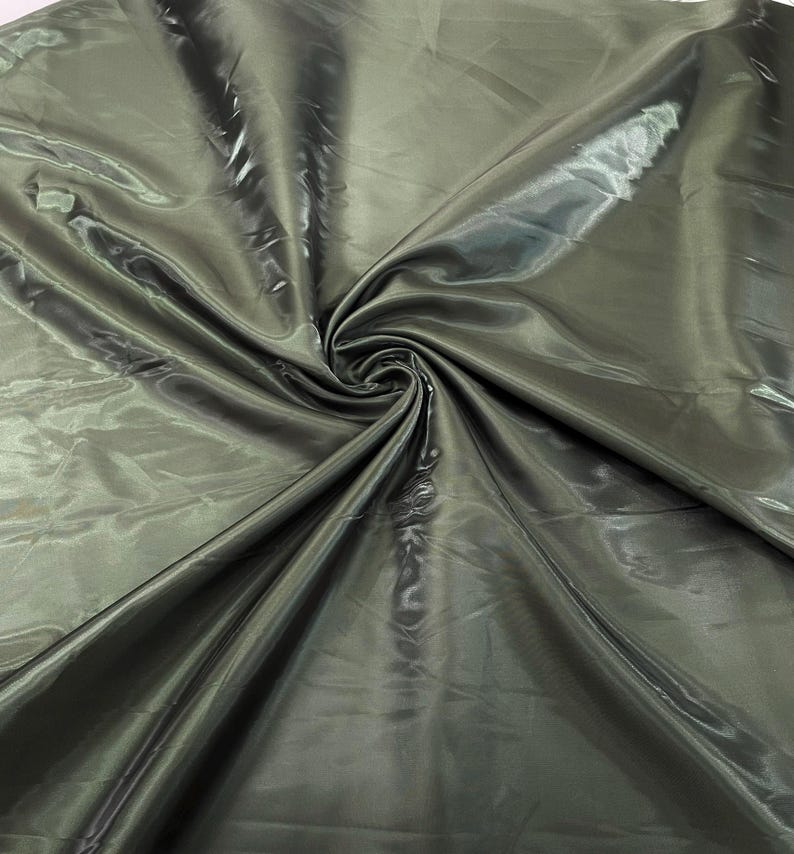 Forest Green Liquid Bridal Satin Fabric- Sold by the Yard. - Etsy