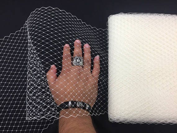 Ivory 9 Inches Birdcage Bridal Veil Netting French Net - Etsy