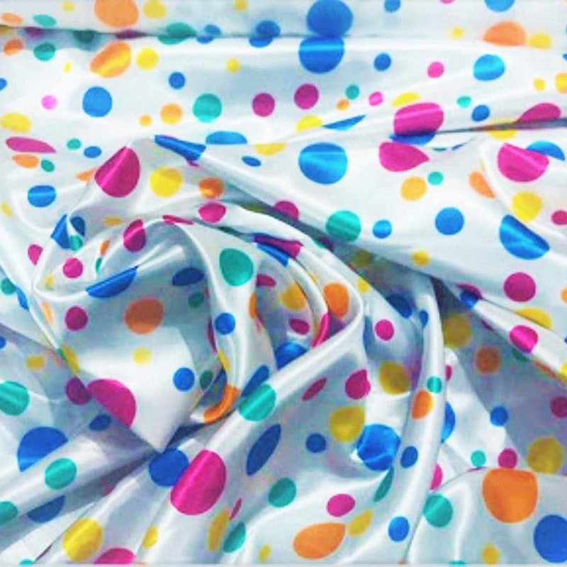 Multi Color Polka Dot Fabric - Etsy