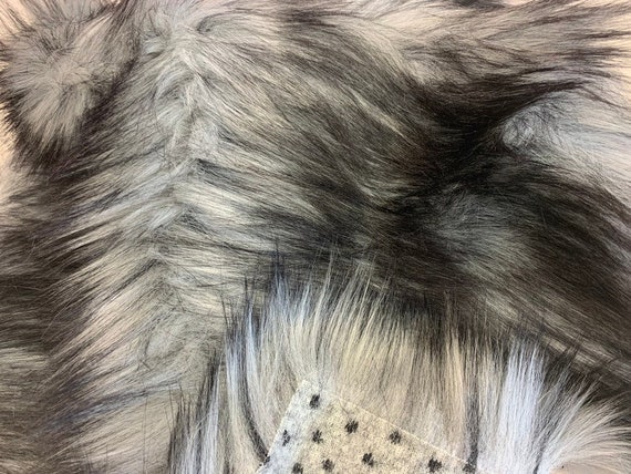 Visual Arts Husky Faux Fur Fabric By The Yard_ Shaggy Long Pile Fake ...
