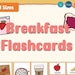 Breakfast Vocabulary Printable Flashcards, Word Wall Cards, Food Cards ...