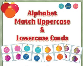 Uppercase Letter Printable Cards - Etsy