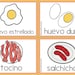 Spanish Breakfast Vocabulary Printable Flashcards, Spanish Word Wall ...