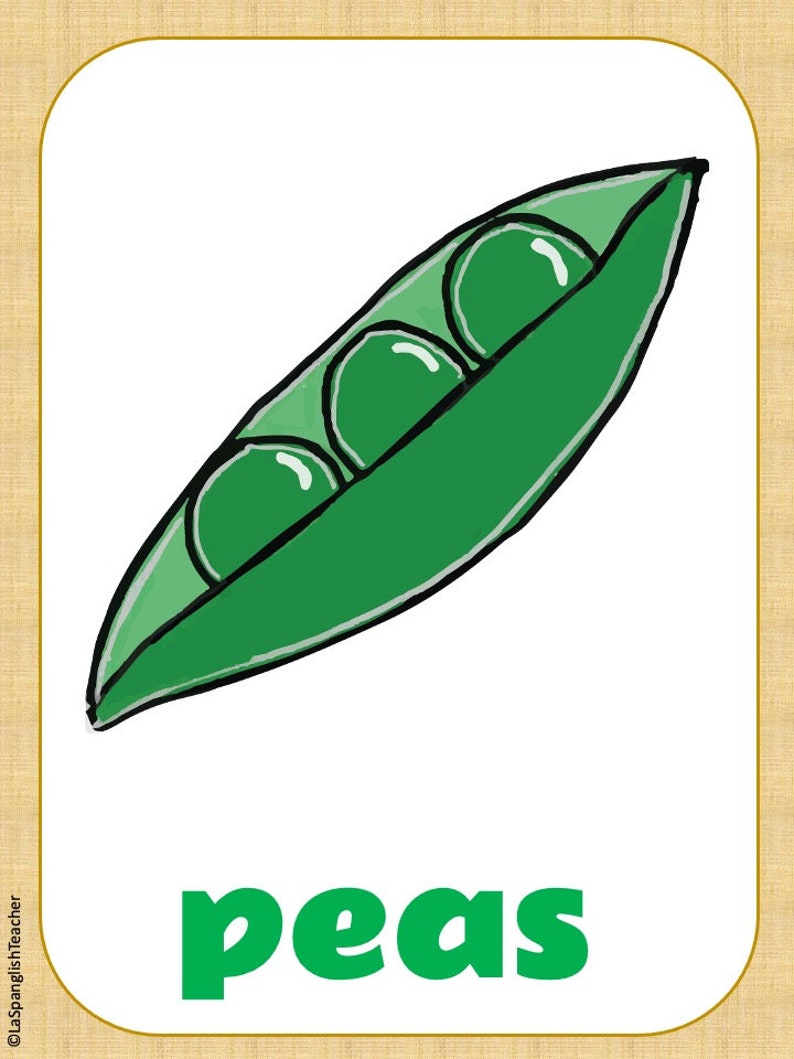 Vegetables Printable Flashcards, Veggies Vocabulary Cards, Card Games ...