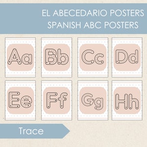 Spanish Alphabet Printable Posters, Spanish Vocabulary Posters ...