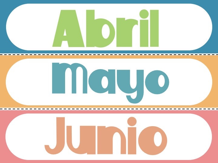 Spanish Days of the Week, Spanish Months of the Year, Spanish Calendar ...