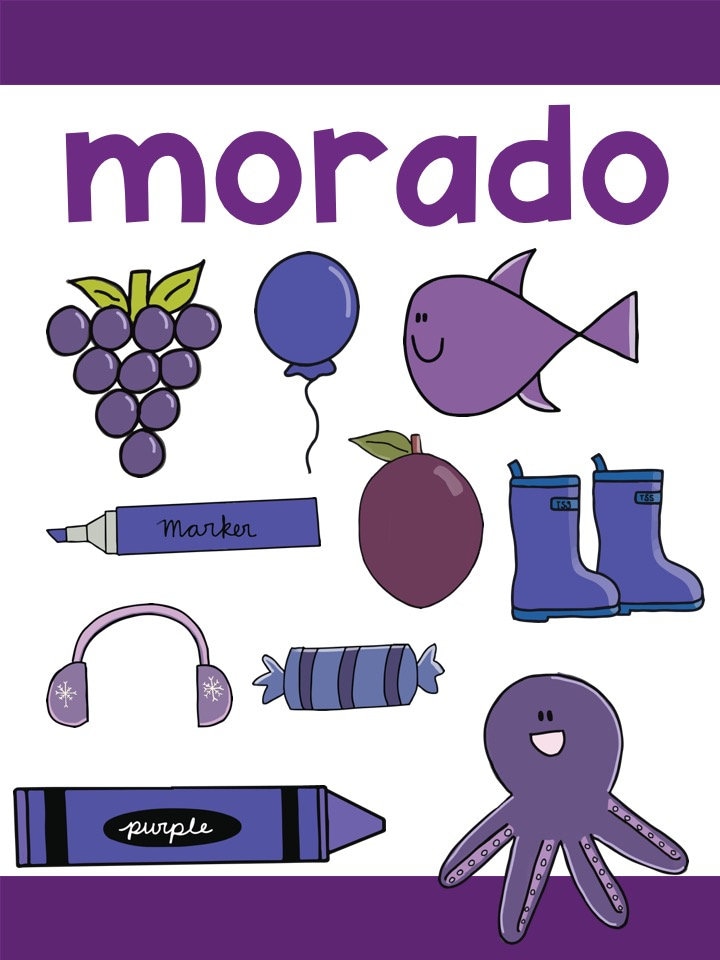 Spanish Colors Posters, Spanish Vocabulary Posters, Classroom Decor ...