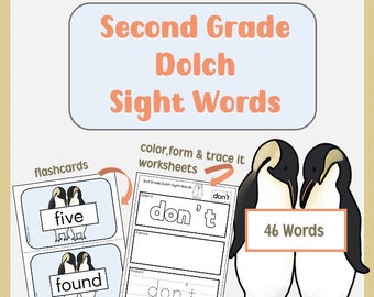 Third Grade Dolch Sight Words Flashcards and Worksheets, Learn to Read ...