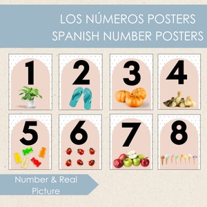 Spanish Number Printable Posters, Spanish Vocabulary Posters, Early ...