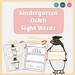 Kindergarten Dolch Sight Words Flashcards and Worksheets, Vocabulary ...