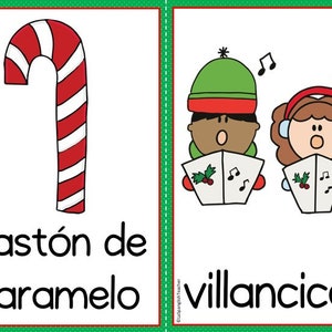 Spanish Christmas Flashcards, Spanish Christmas Vocabulary Cards ...