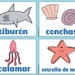 Spanish Sea Animals Printable Flashcards Spanish Animal - Etsy