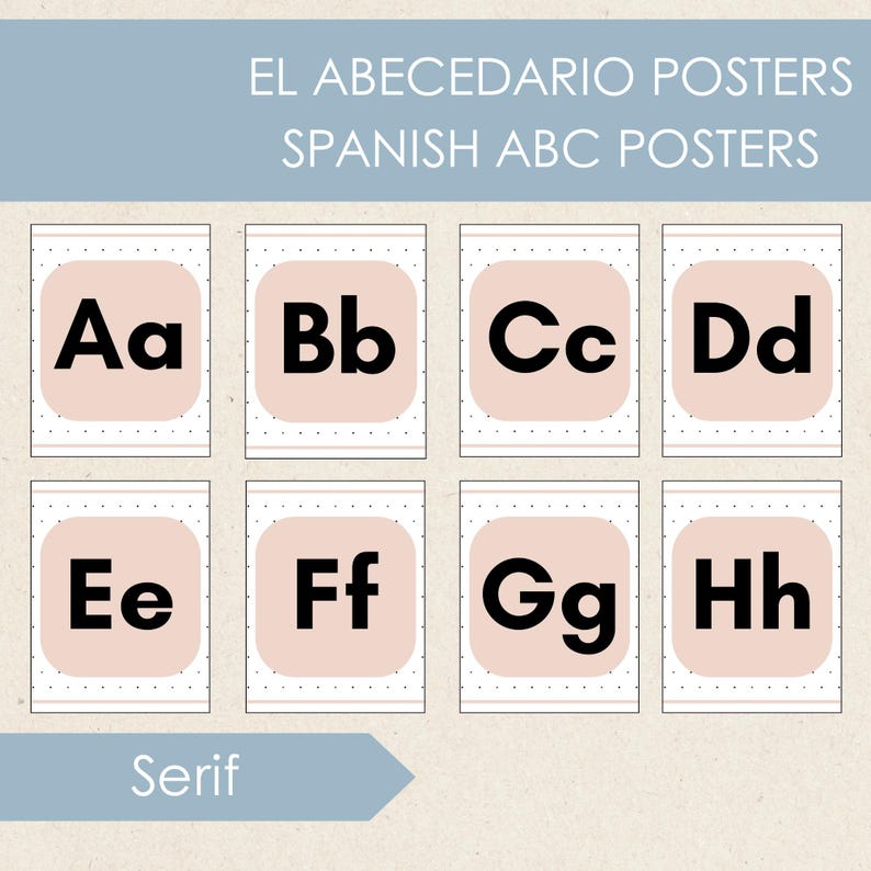 Spanish Alphabet Posters, Classroom Decor, Early Learning (PDF) - Etsy ...