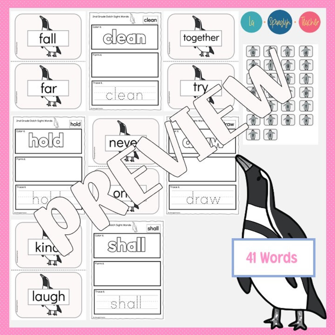 Third Grade Dolch Sight Words Flashcards and Worksheets, Learn to Read ...
