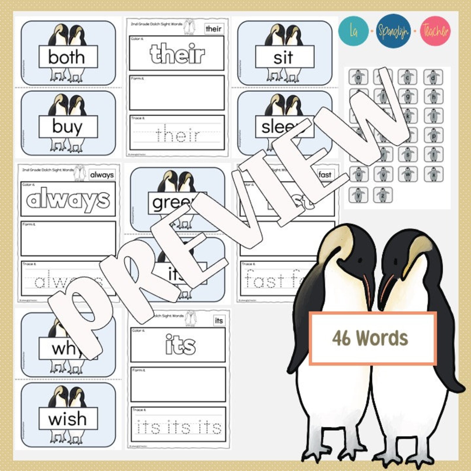 Second Grade Dolch Sight Words Flashcards and Worksheets, Learn to Read ...