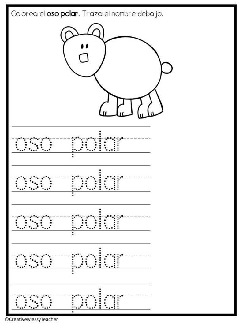 Arctic and Antarctic Animals Spanish Unit Study, Animales Del Artico ...