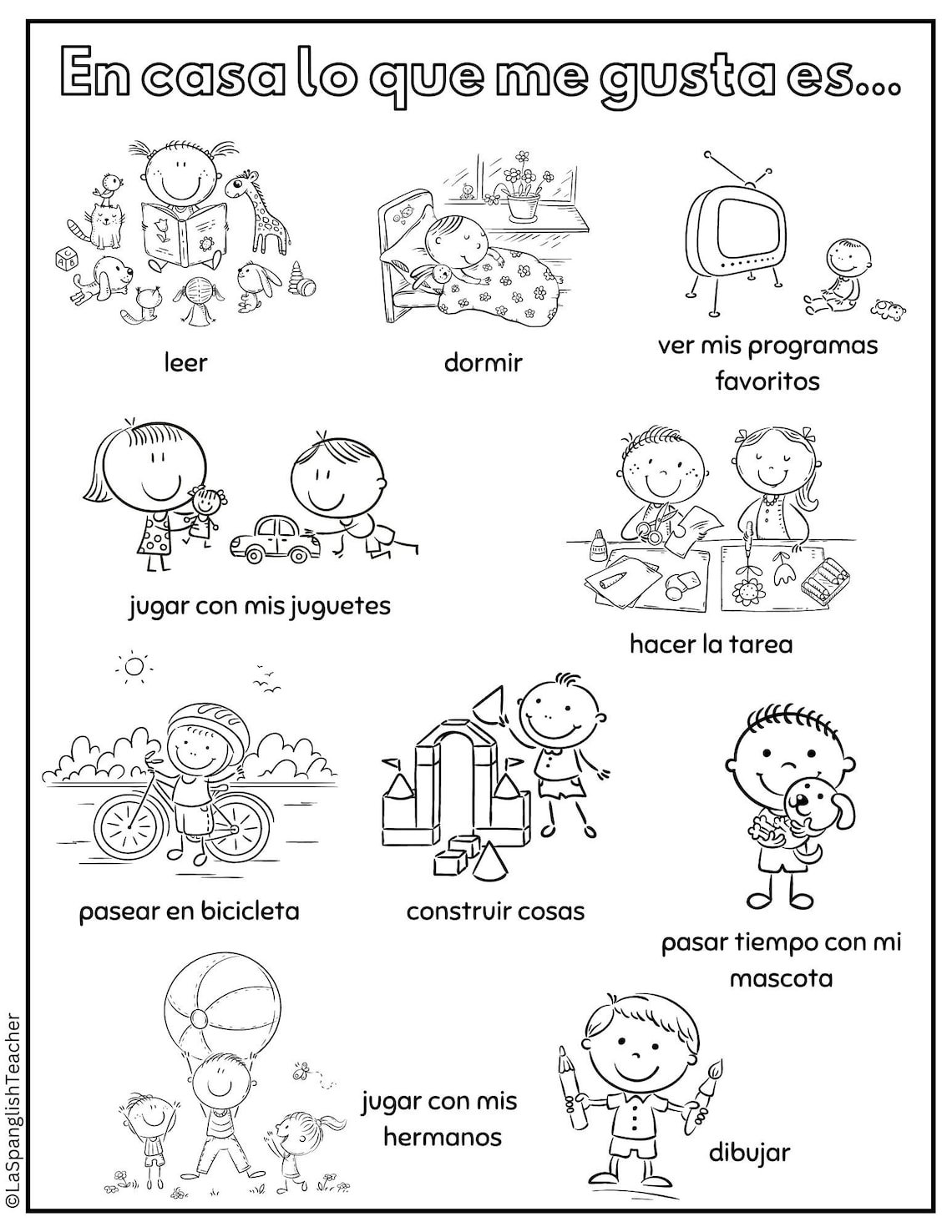 All About Me Spanish Unit Study, Todo Sobre Mí, All About Me Printables ...