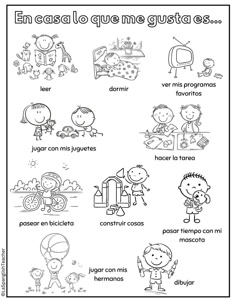 All About Me Spanish Unit Study, Todo Sobre Mí, All About Me Printables ...