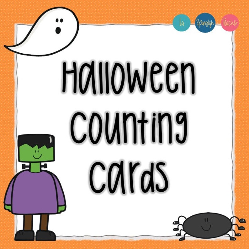 Tarjetas de conteo de Halloween del 1 al 20, Matemáticas preescolares ...