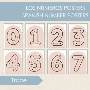 Spanish Number Printable Posters, Spanish Vocabulary Posters, Early ...