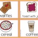 Breakfast Vocabulary Printable Flashcards, Word Wall Cards, Food Cards ...