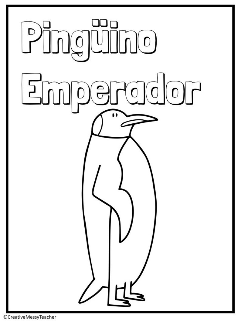 Arctic Animals Spanish Coloring Pages, Winter Animals Coloring Pages ...