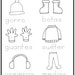 Spanish Winter Clothes Printable Activity Pack, Preschool Spanish ...
