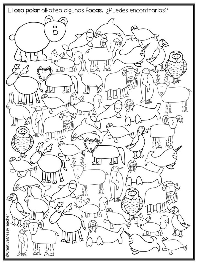 Arctic and Antarctic Animals Spanish Unit Study, Animales Del Artico ...