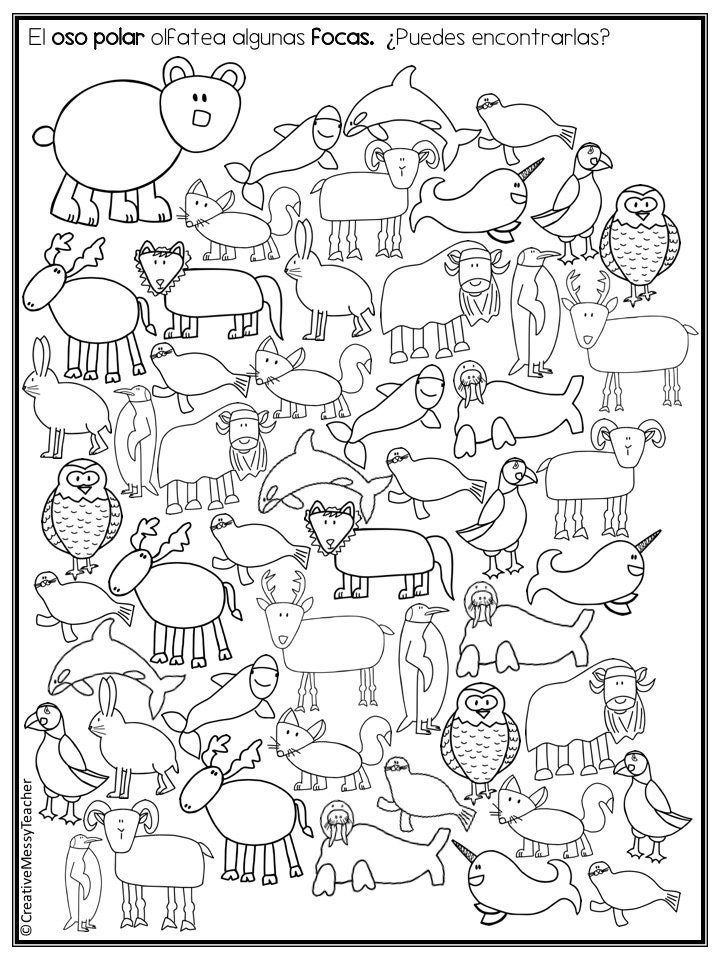 Arctic and Antarctic Animals Spanish Unit Study, Animales Del Artico ...