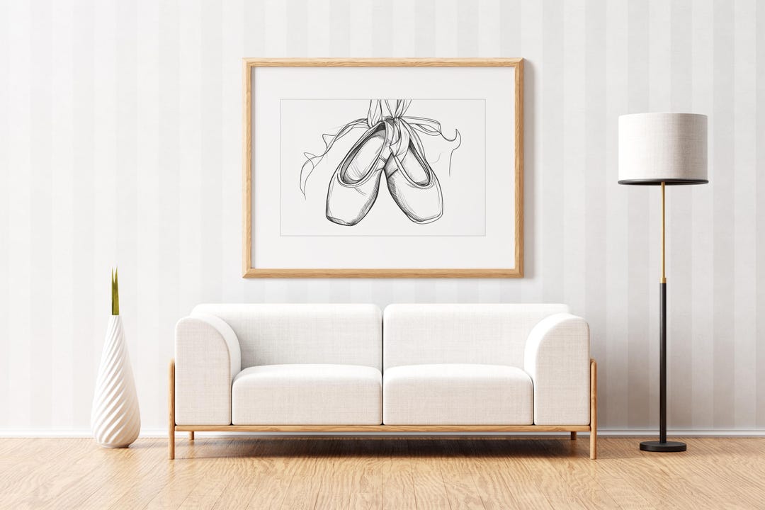 Ballet Shoes Printable, Ballerina Wall Art, Instant Download, Wall Art ...