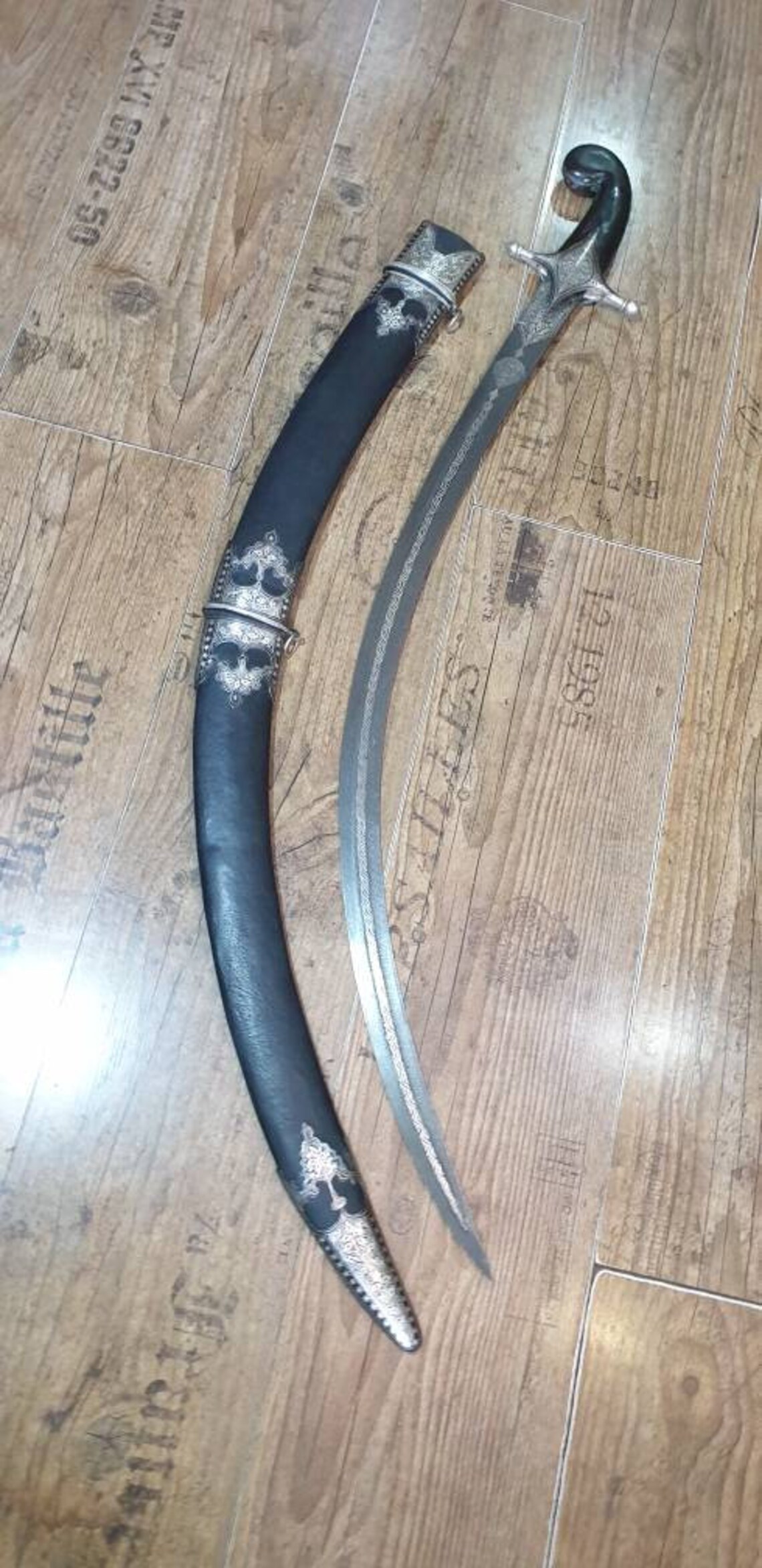 Amazing handmade traditional Shamshir Damascus steel blade | Etsy