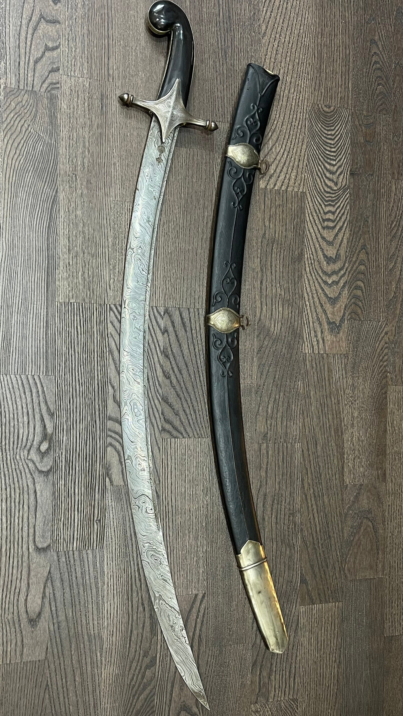 Amazing Handmade Traditional Shamshir Damascus Steel Blade - Etsy