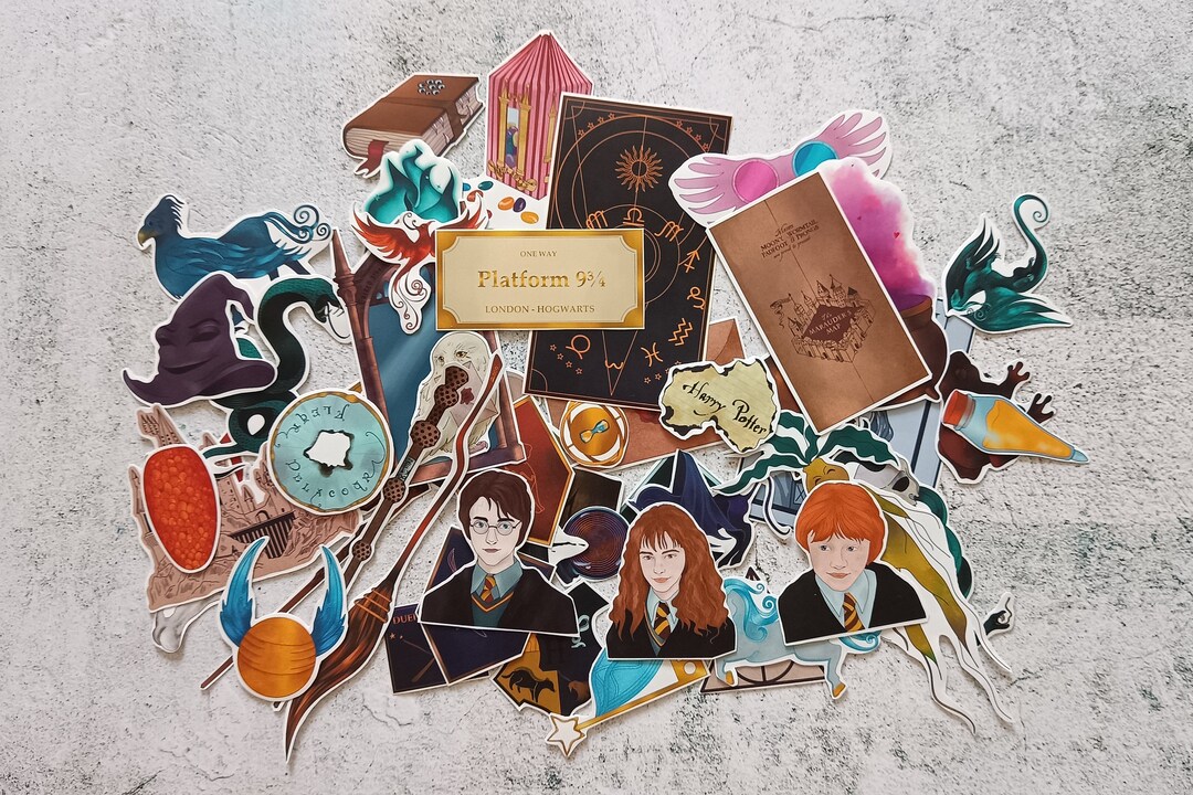 Harry Potter Stikers Wizard Decoration Witch Fantasy Scrapbooking Magic ...