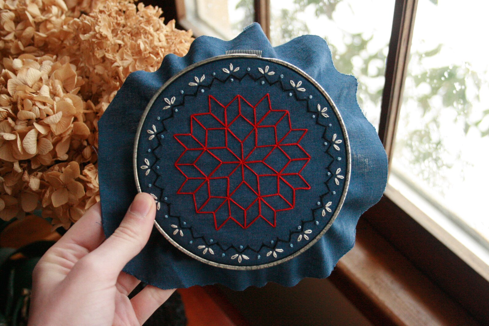 Folk Star Embroidery PDF Pattern - Etsy