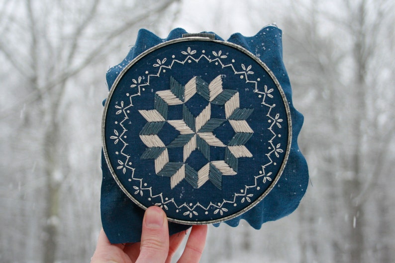 Folk Star Embroidery PDF Pattern - Etsy